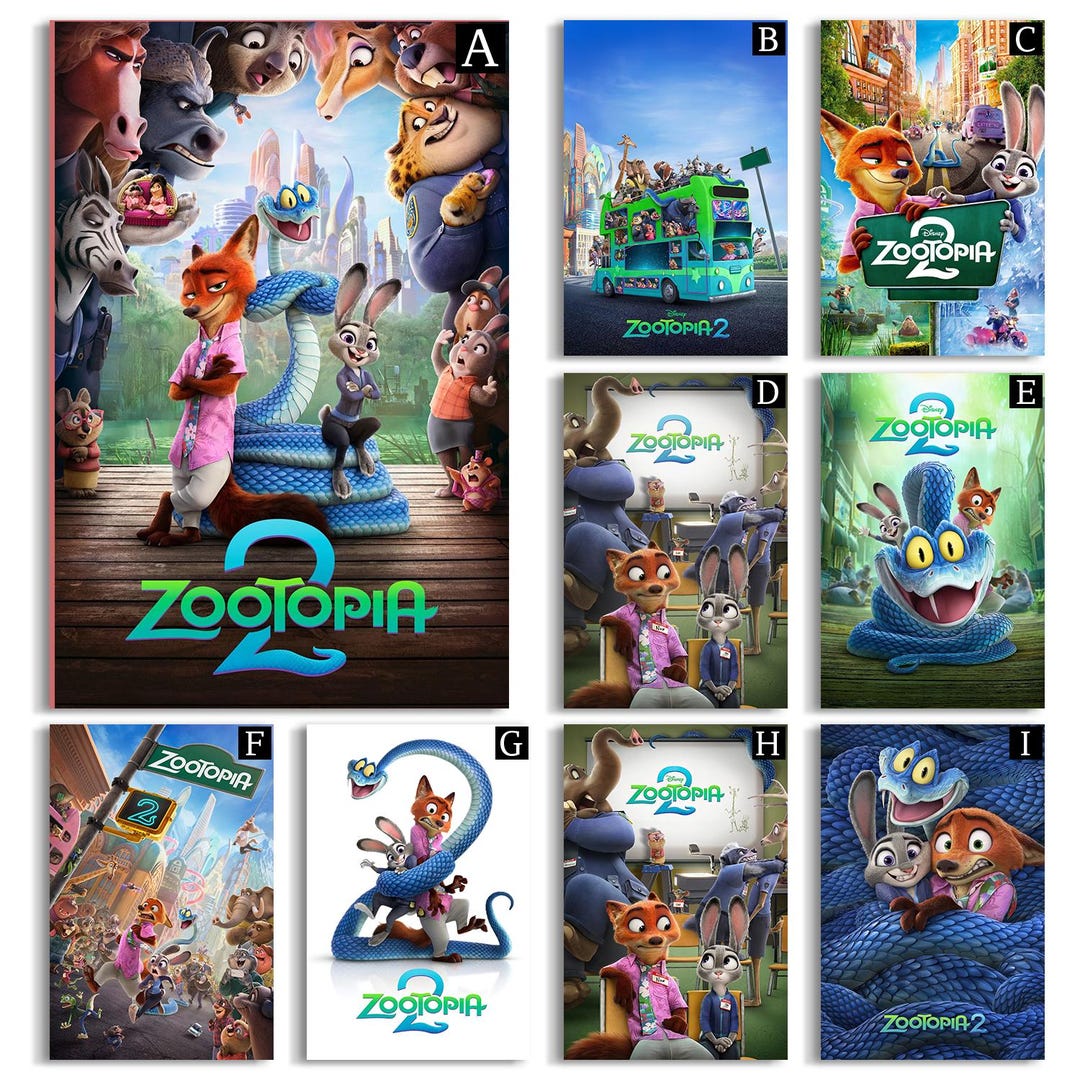 Zootopia 2 Movie 2025 Poster, High-definition Canvas Poster,film Fan ...