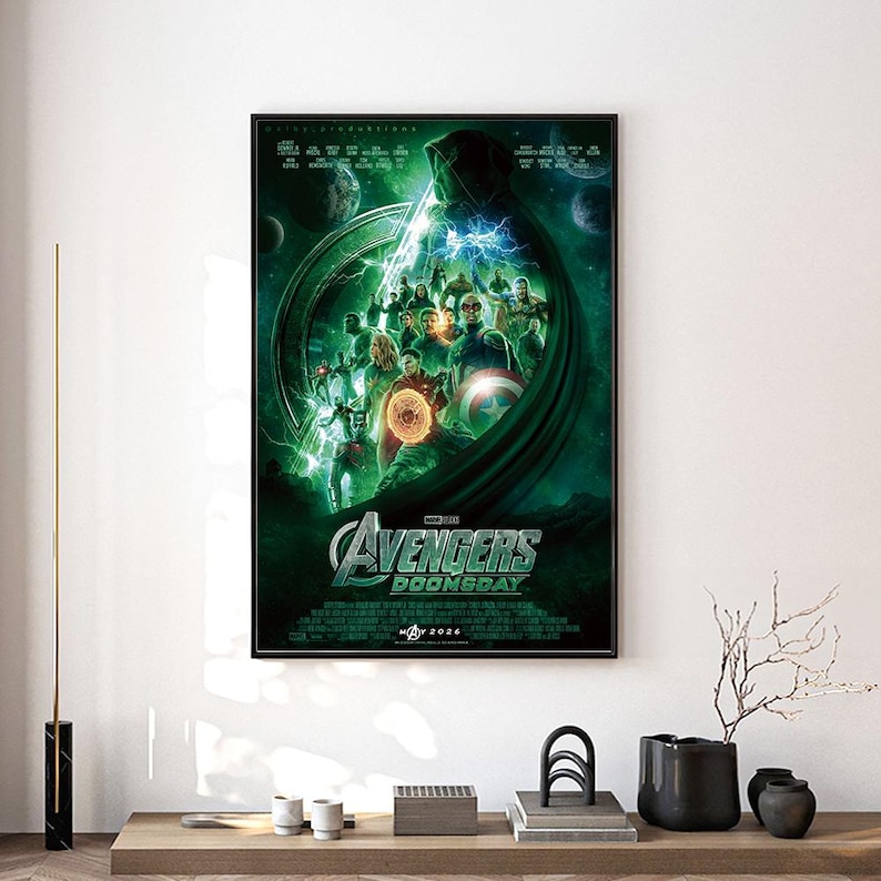 Avengers Doomsday 2026 Movie Poster,high-definition Canvas Poster,film ...