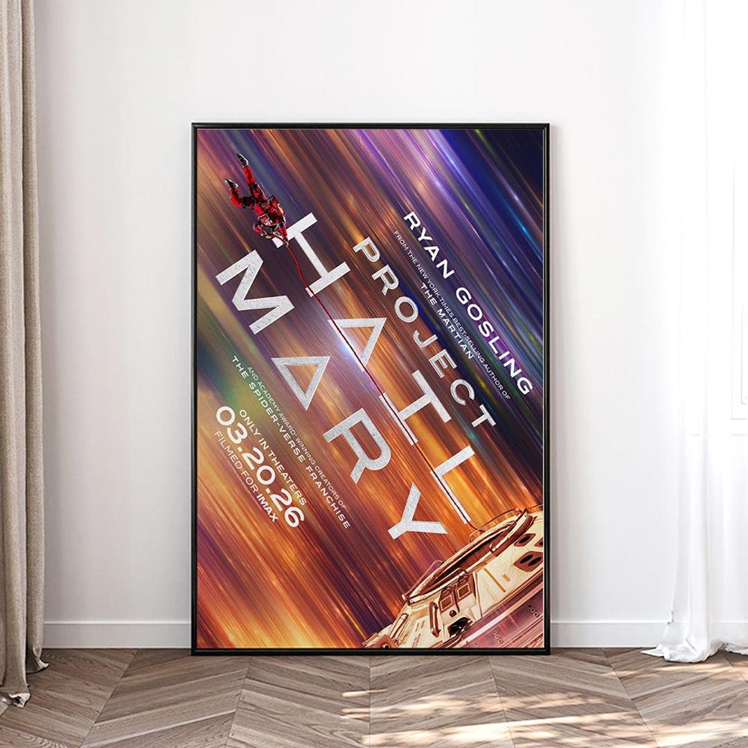 Project Hail Mary Movie Poster High Definition Canvas Poster Film Fan