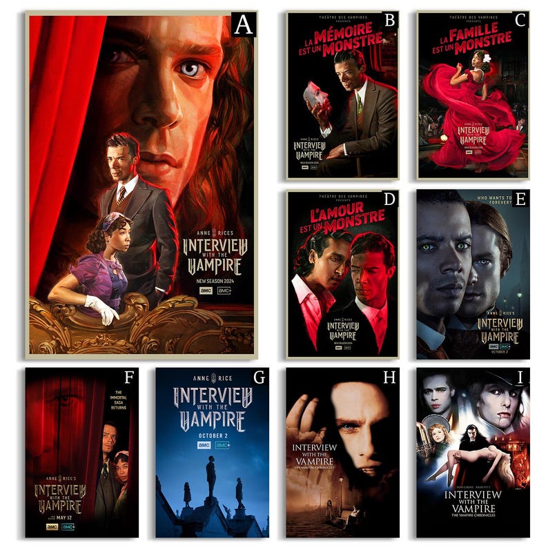 Interview With the Vampire Movie Poster, High-definition Canvas Poster ...