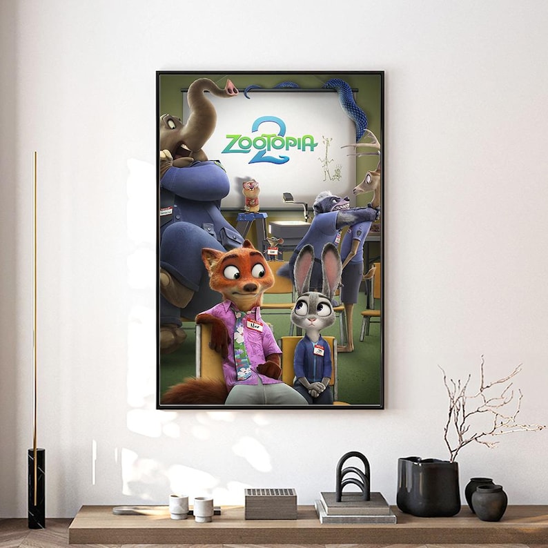 Zootopia 2 Movie 2025 Poster, High-definition Canvas Poster,film Fan ...