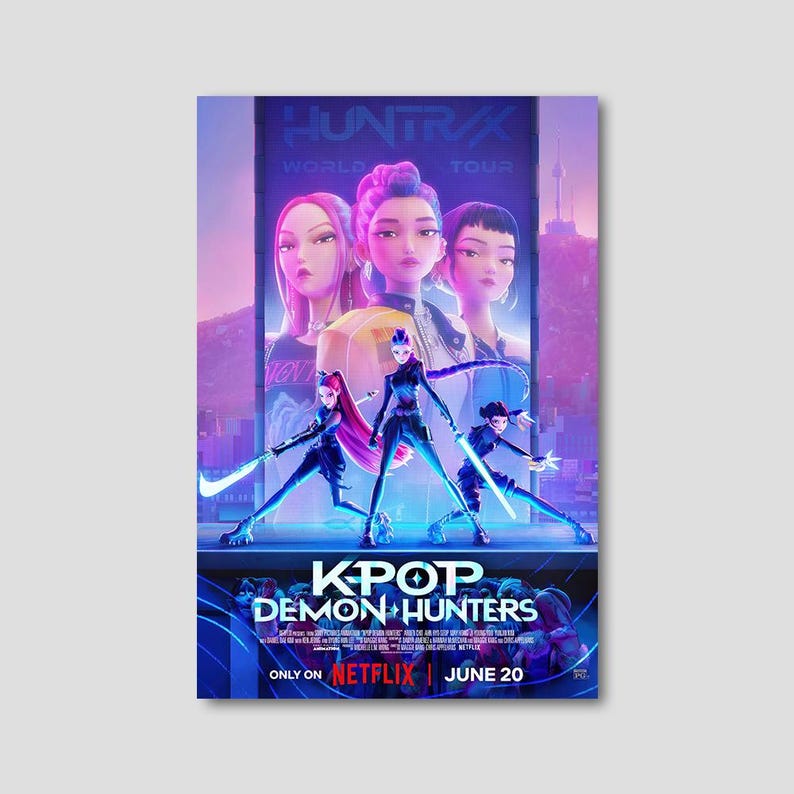 Kpop: Demon Hunters TV Series Poster, Funny Cat Poster, High-definition ...