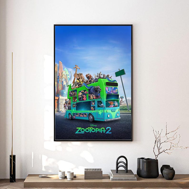 Zootopia 2 Movie 2025 Poster, High-definition Canvas Poster,film Fan ...