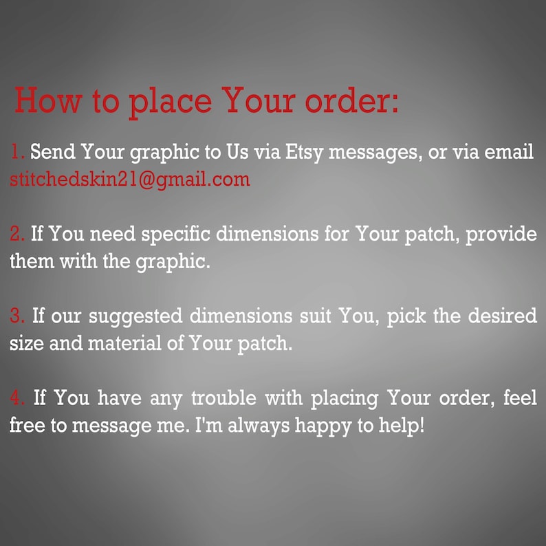 CUSTOM BACK PATCH | Turn Your Image Into a Back Patch | Jacket Back ...