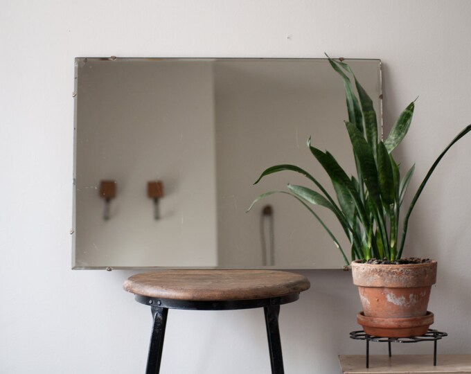 Beveled Mirror With Hanging Mechanism and Backing - Etsy