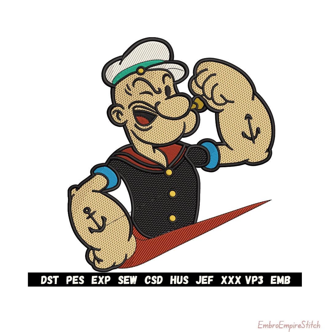 Popeye Embroidery Design | Cartoon Character Machine Embroidery ...