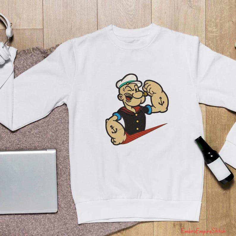 Popeye Embroidery Design | Cartoon Character Machine Embroidery ...