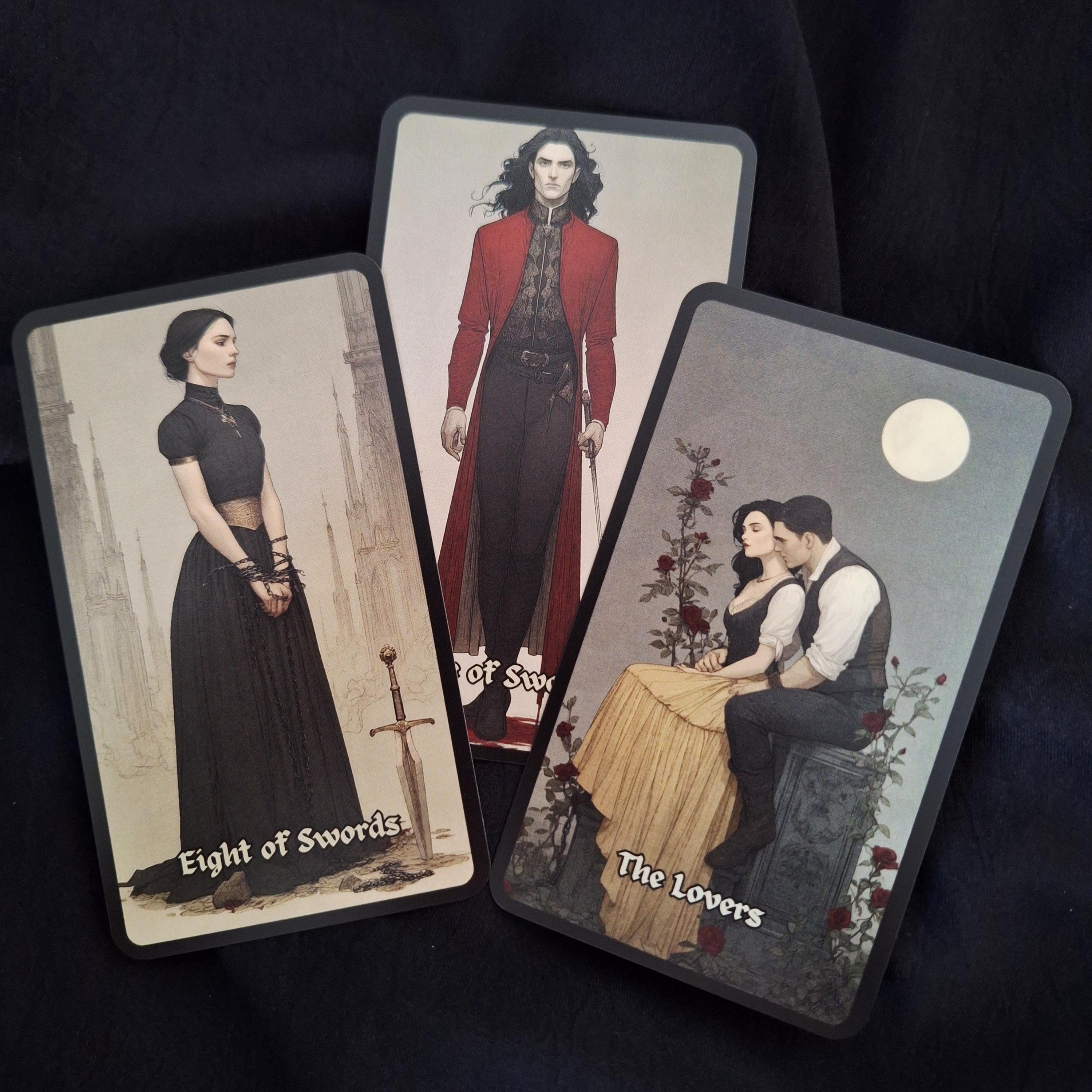Vampire Tarot Card Deck, Medieval Gothic Cards With Original Art, Dark ...