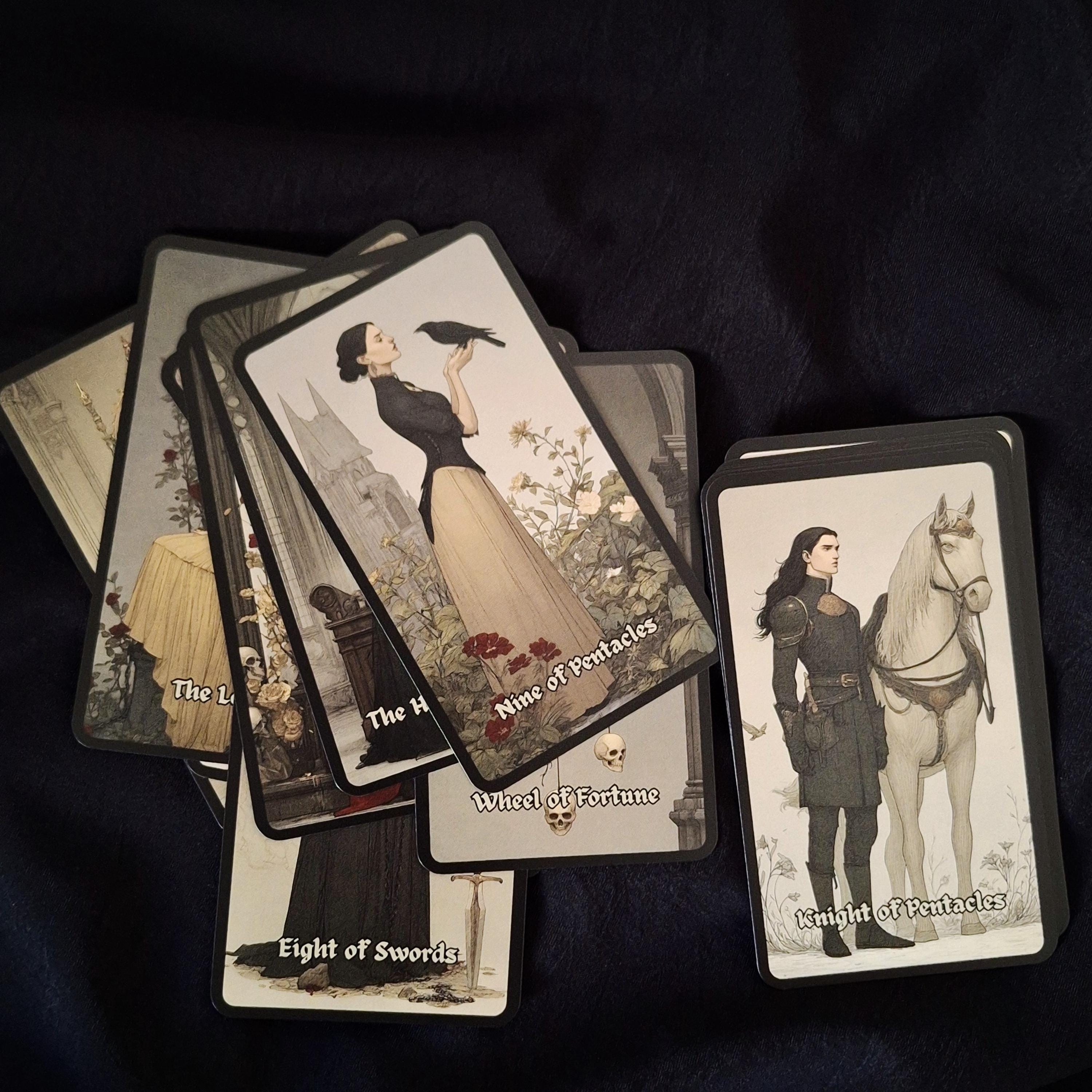 Vampire Tarot Card Deck, Medieval Gothic Cards With Original Art, Dark ...