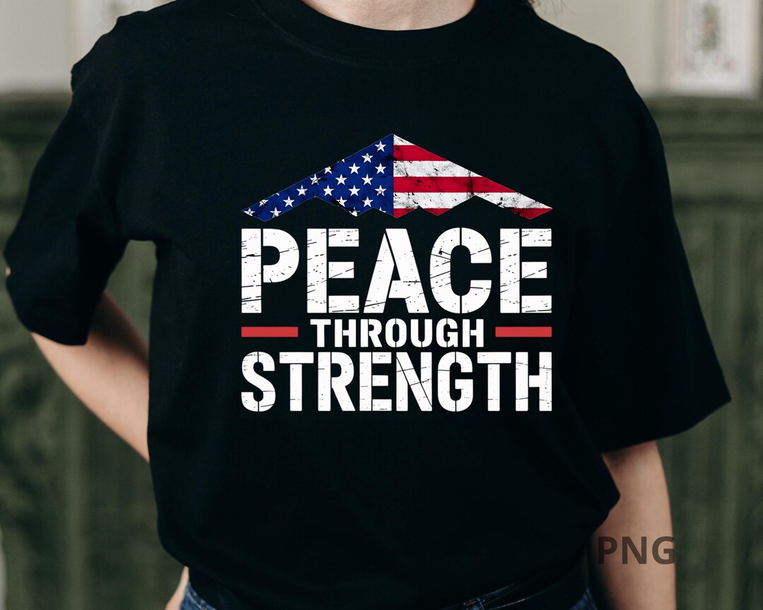 Peace Through Strength PNG | USA Military Jet Clipart | Patriotic ...
