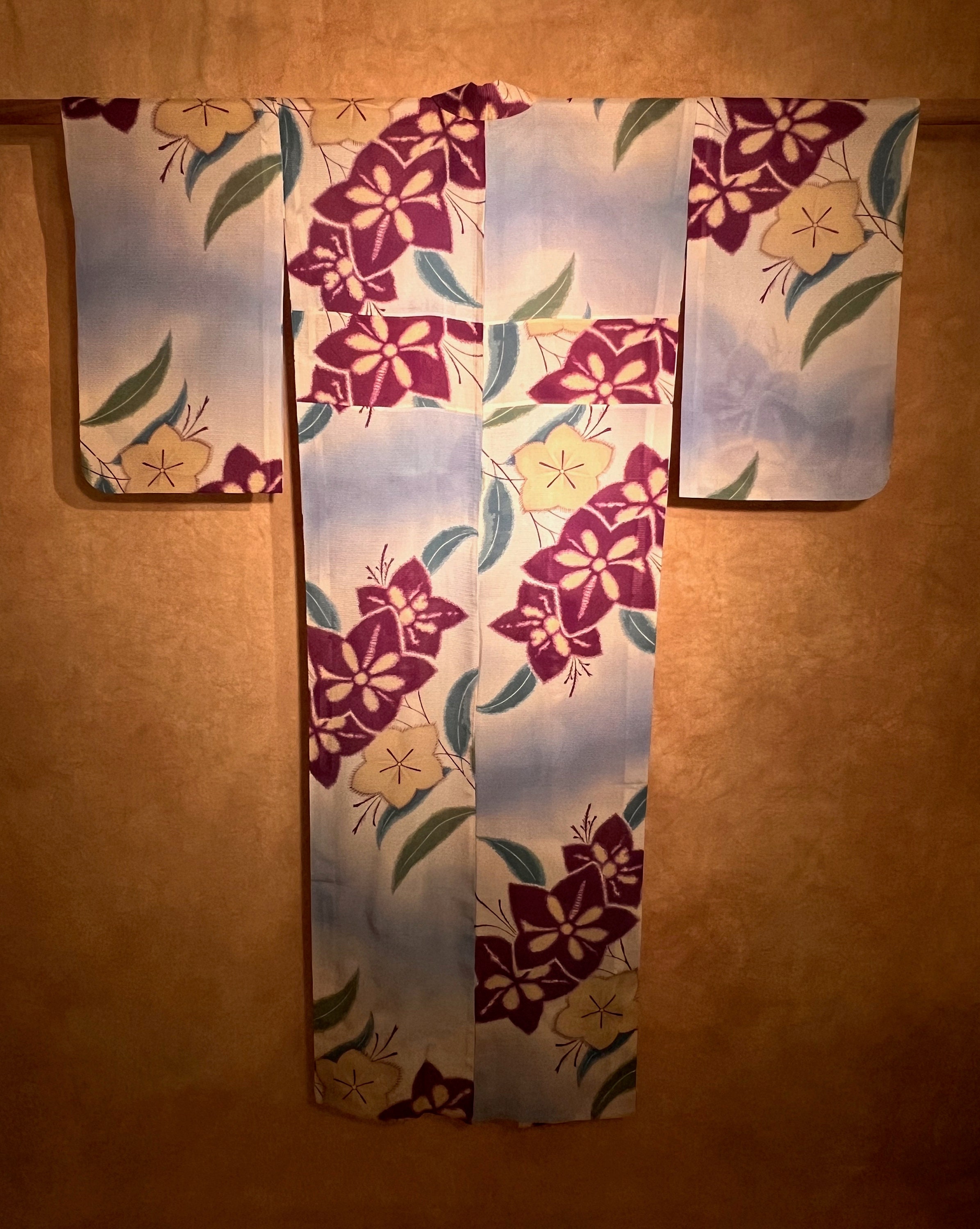 Antique Silk Ro Unlined Hitoe Kimono / Bellflower Elegant Beautiful - Etsy