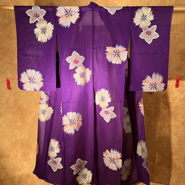 Purple Kimono - Etsy