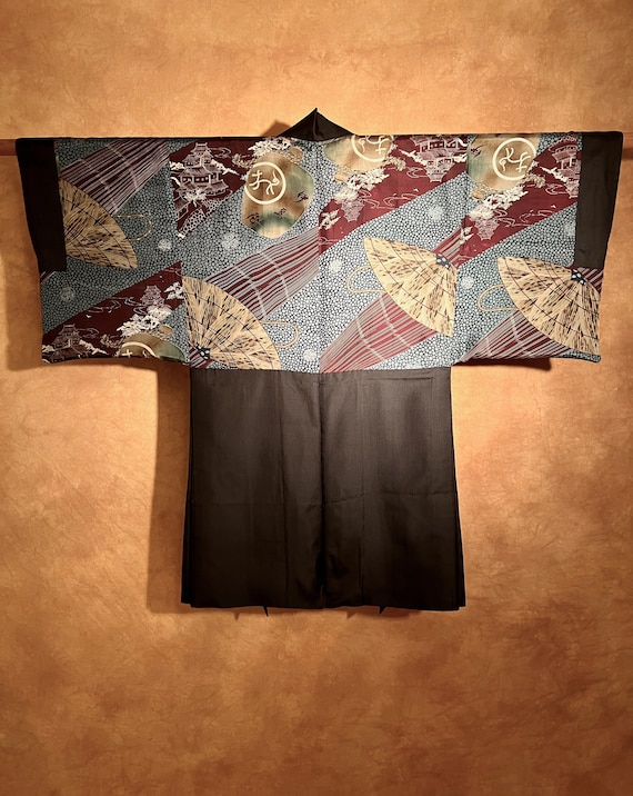 40s silk haori jacket - Gem