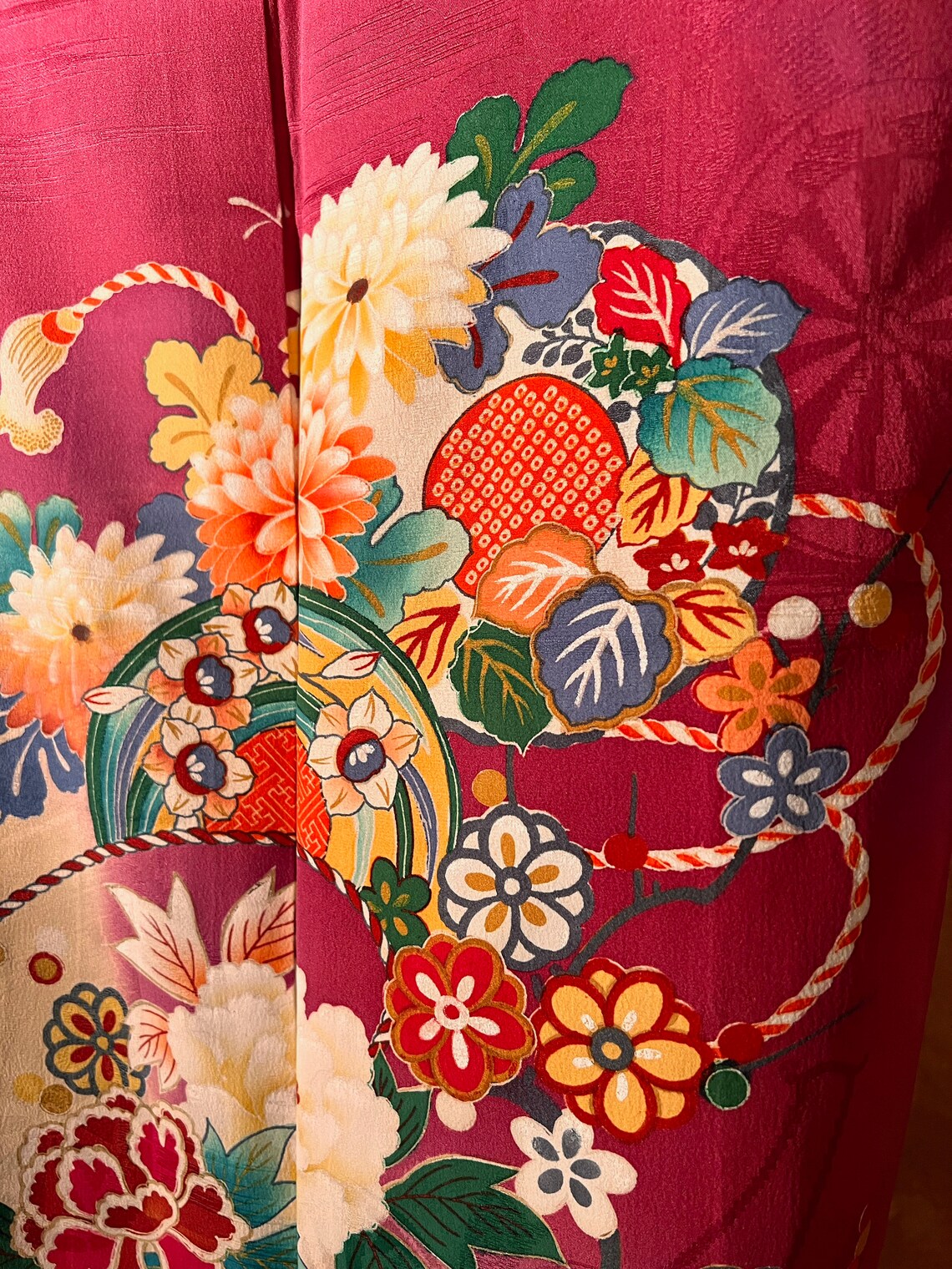 Antique Pure Silk Mon-kinsha Beautiful Kimono / Hitotsu-mon so - Etsy