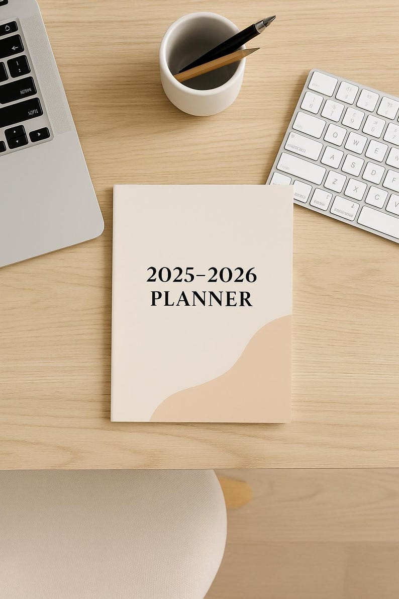 Modern Chic 2025–2026 Planner | Printable & Fillable Digital Planner ...