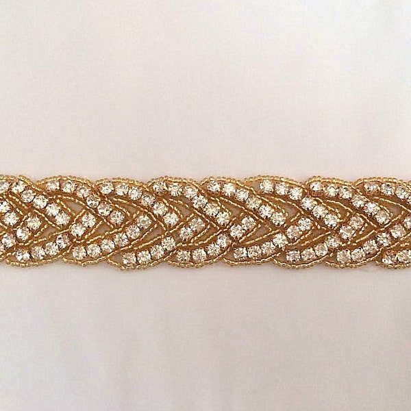 Rhinestone Braid - Etsy