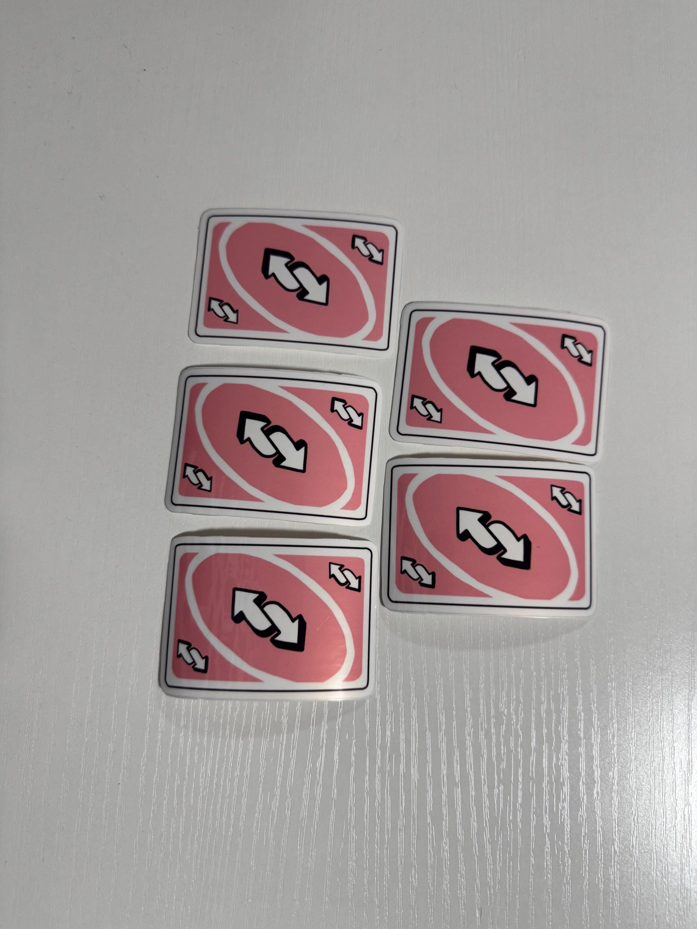 Pink UNO Reverse Card Sticker: Funny Meme Vinyl Decal - Etsy