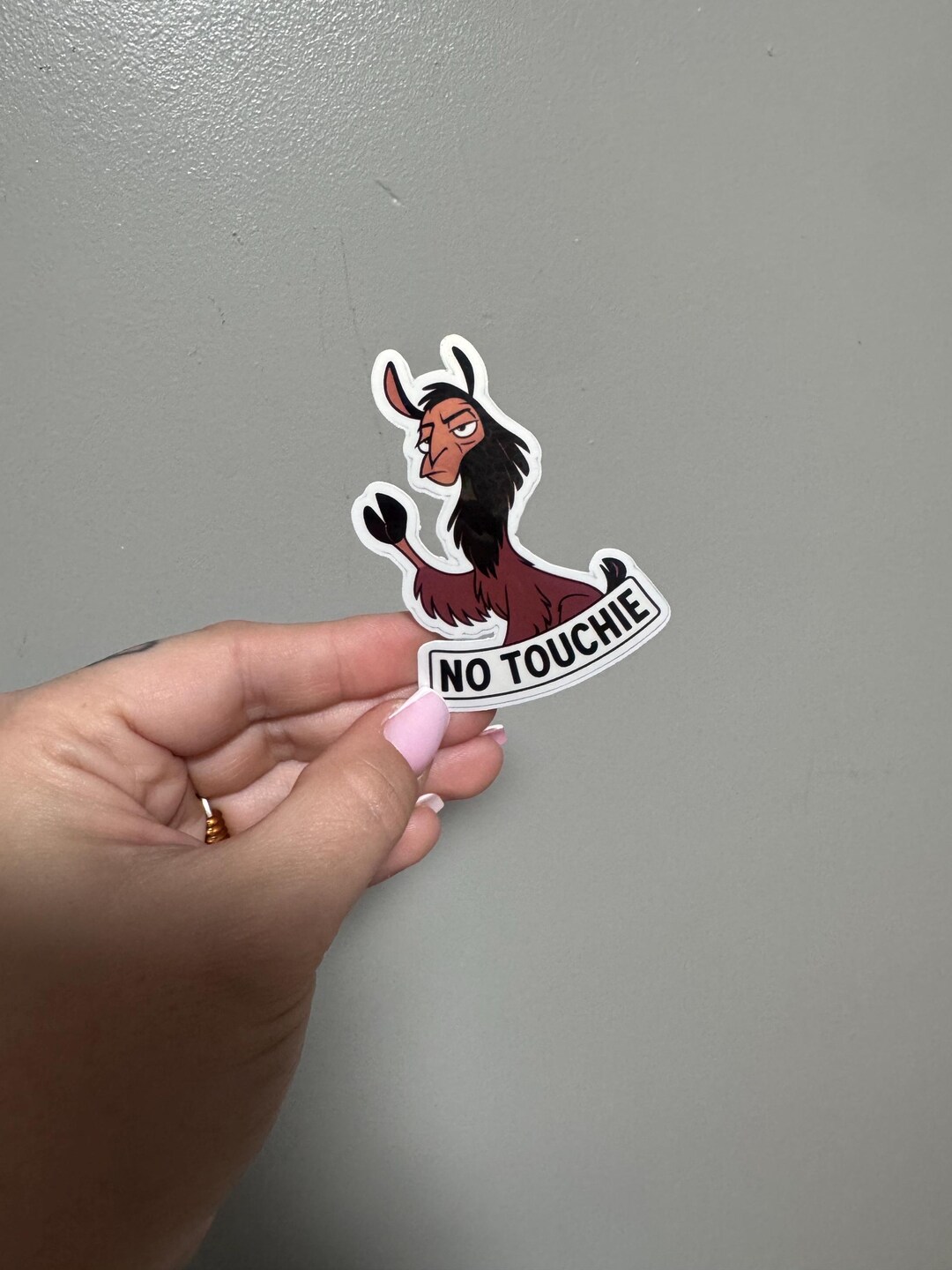 No Touchie Kuzco Sticker – Sassy Vinyl Sticker – Funny Laptop & Water ...