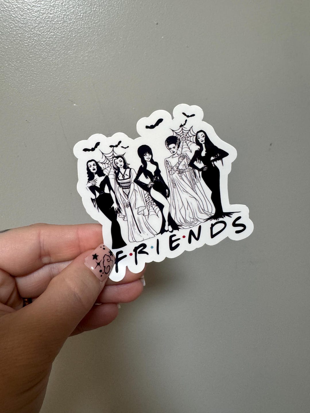 Gothic Friends Sticker – Horror Icon Girl Gang Vinyl Decal – Alt ...