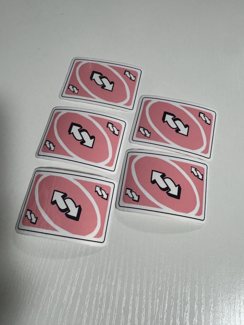 Pink UNO Reverse Card Sticker: Funny Meme Vinyl Decal - Etsy