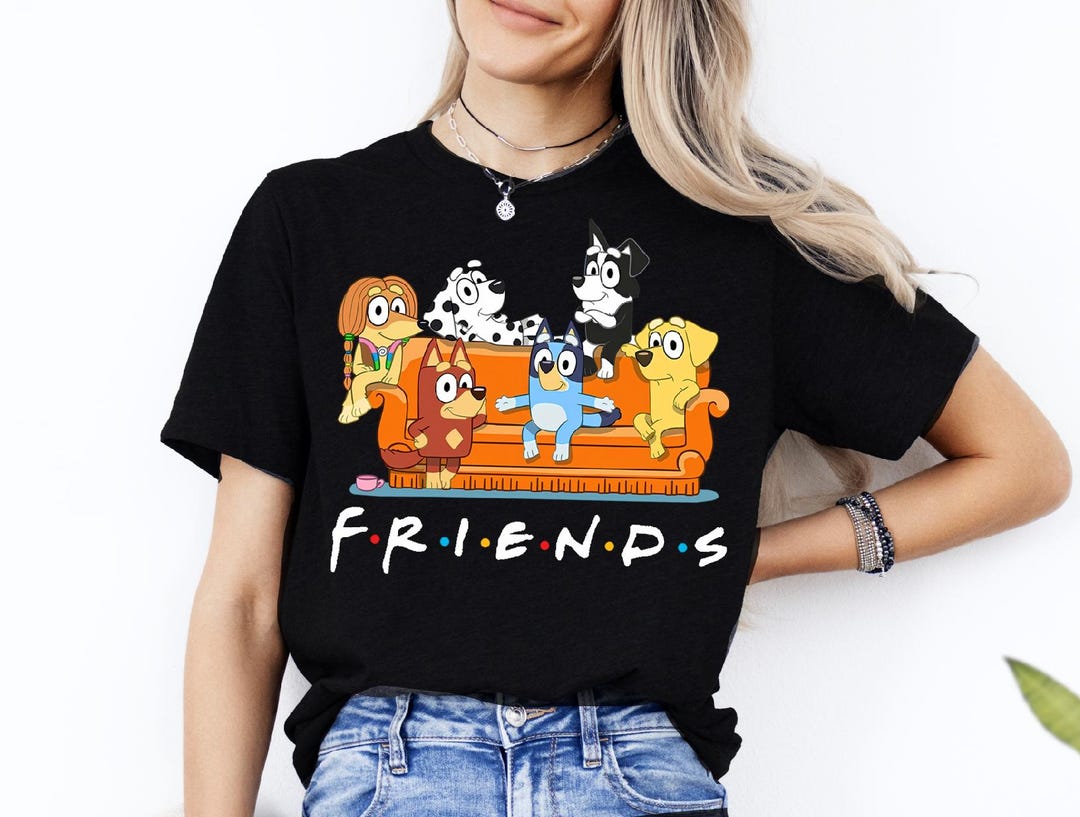 Personalized Blue Friends TV Show Tee: Matching Family Birthday Shirt ...