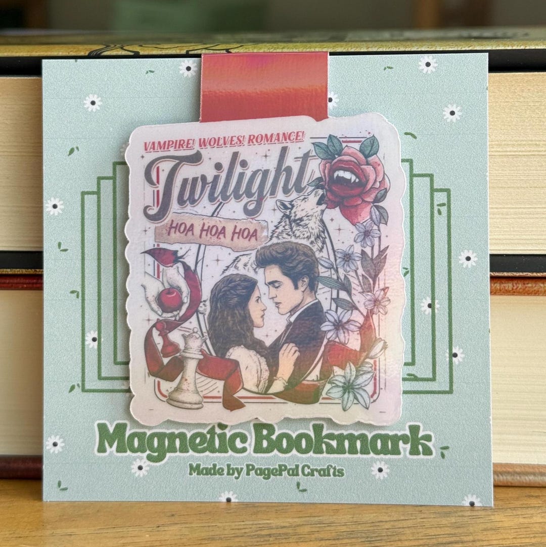 Twilight Inspired Magnetic Bookmark: Edward & Bella Holographic Vampire ...