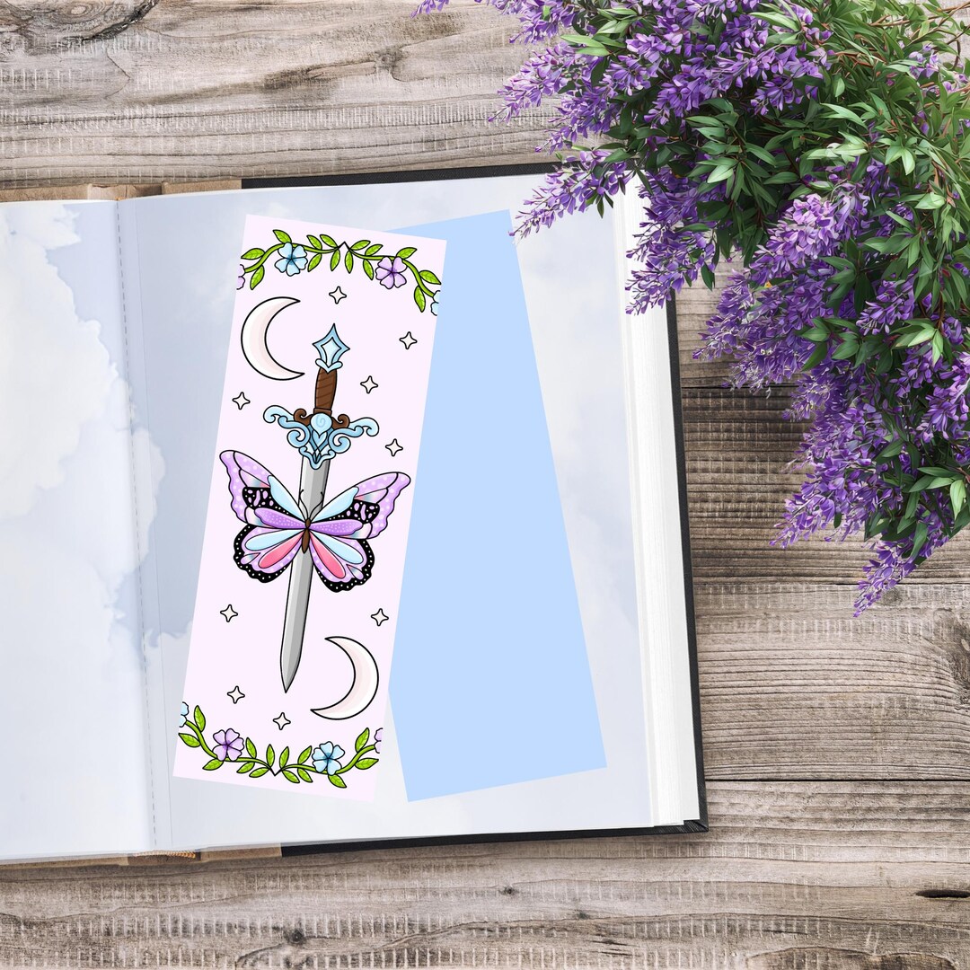 Quicksilver Bookmark: Glossy Laminated Page Marker - Etsy