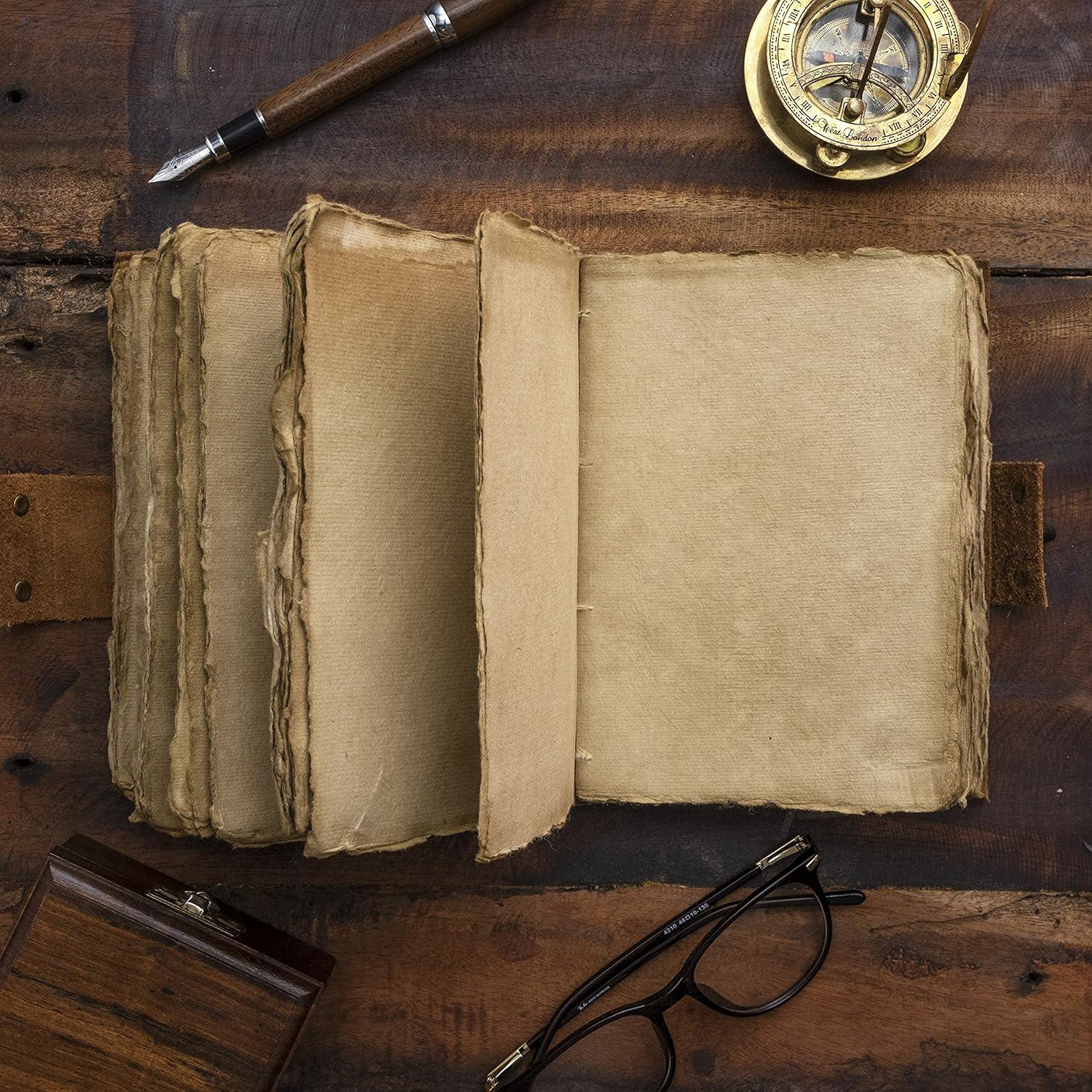 Handmade Leather Journal With Lock, Rustic Diary, Antique Style ...