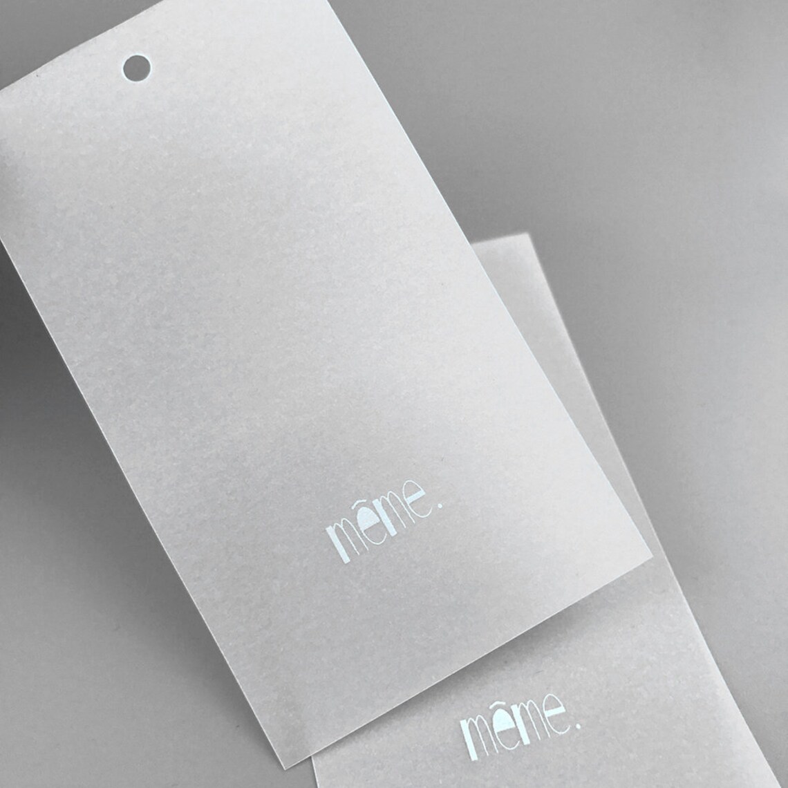 100 Butter Paper Swing Tag, Transparent Printing Hang Tag, Recycled Tag ...