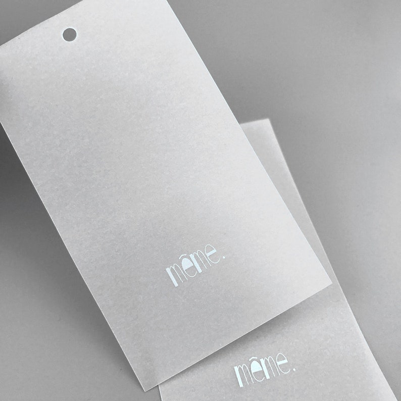 100 Butter Paper Swing Tag, Transparent Printing Hang Tag, Recycled Tag, Textured Tag, Hang Tag ...