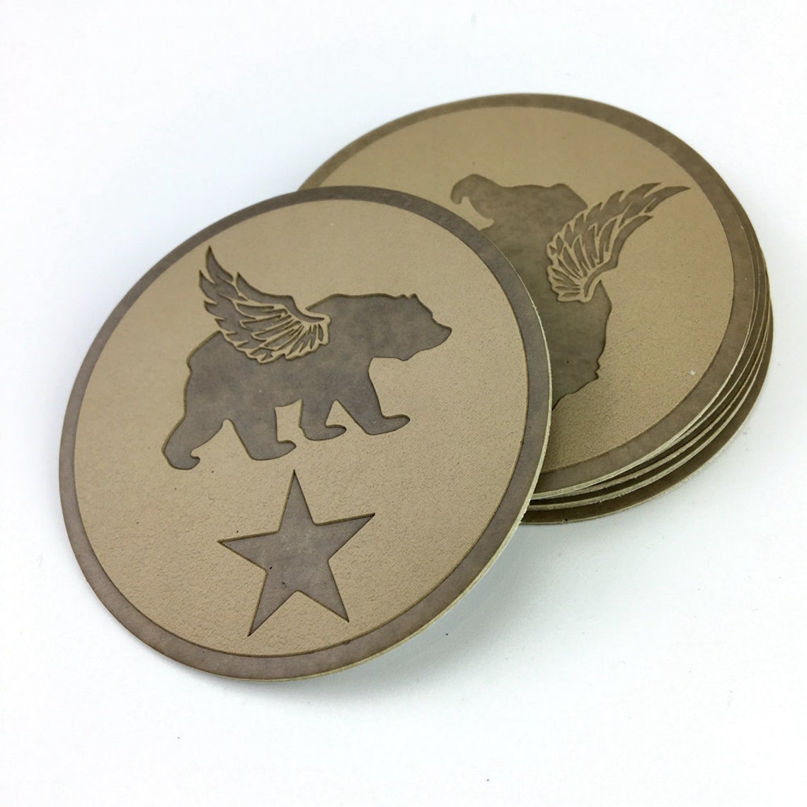 5% off 200 Custom Leather Labels, Leather Labels, Leather Patch ...