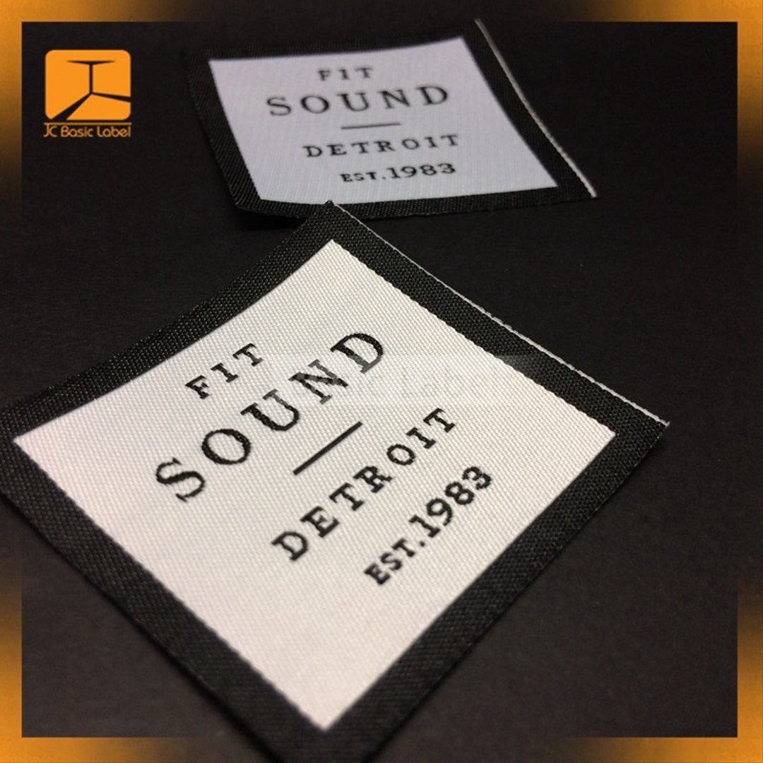 1000 Custom Clothing Tags, Custom Cloth Label, Cloth Tags, Woven Tags ...