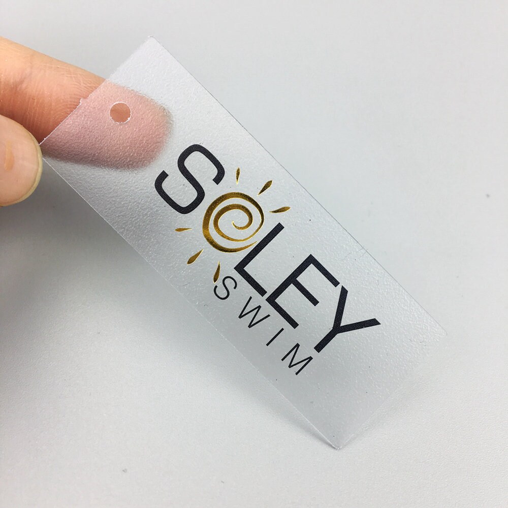 1000 clear tags pvc tags PVC hang tags custom pvc business | Etsy