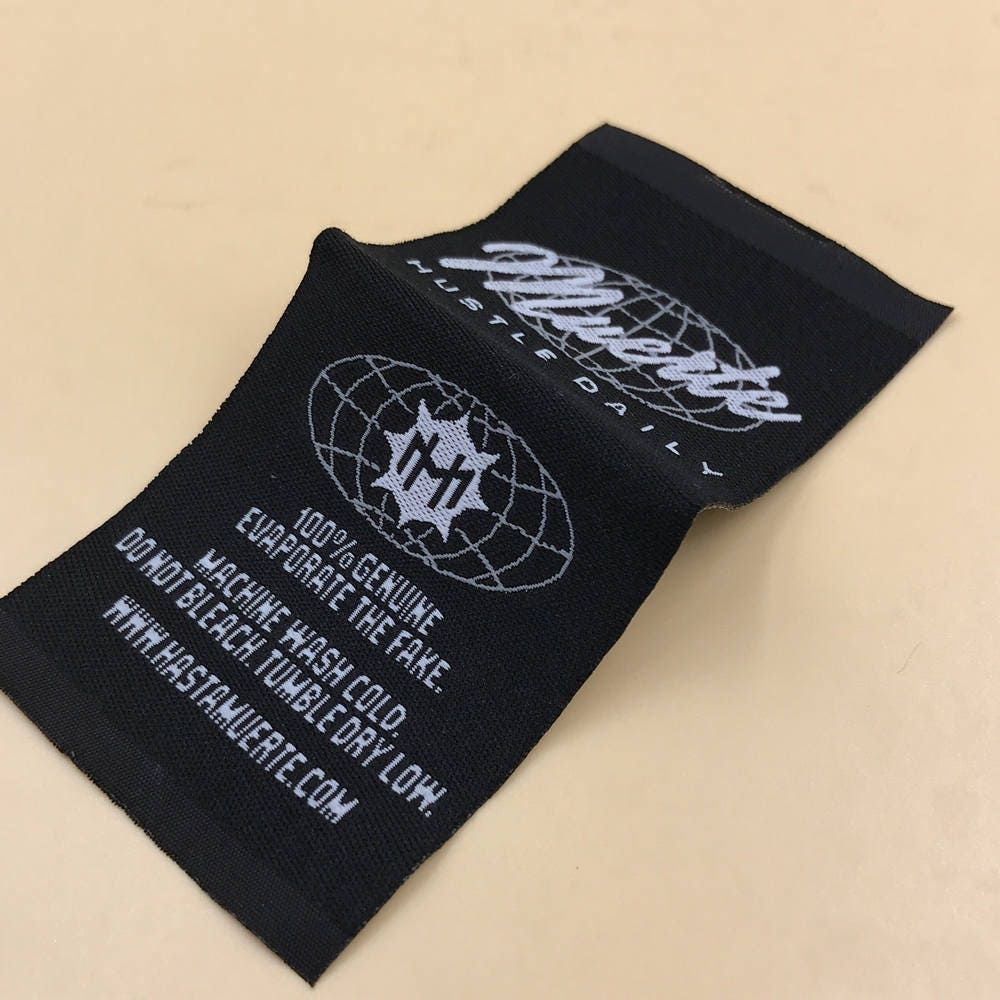 300 Woven Label Center Fold Woven Labels Custom Custom Woven - Etsy UK
