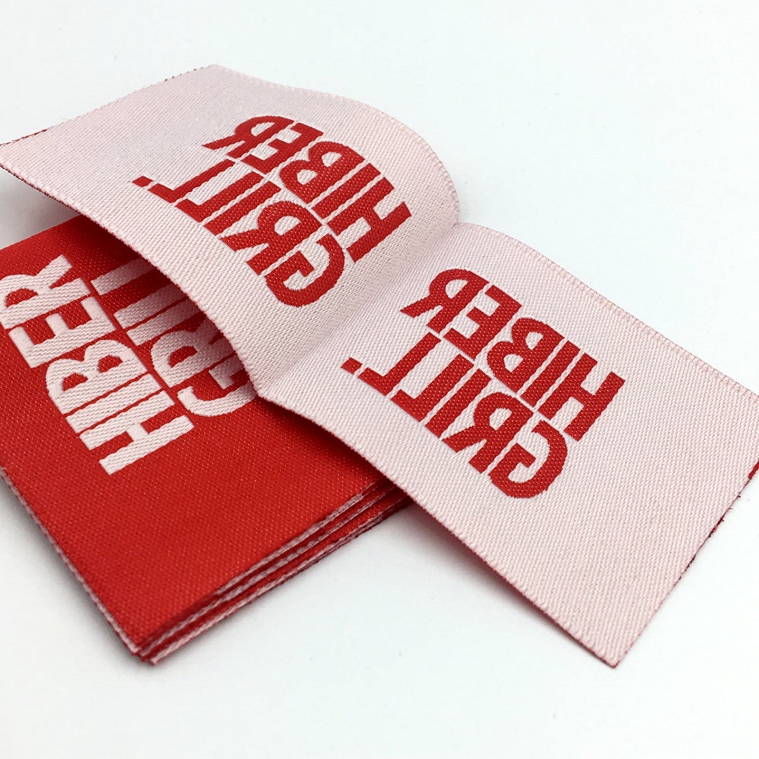 600 Center Fold Label, Hem Tag, Neck Label, Clothing Labels, Custom ...