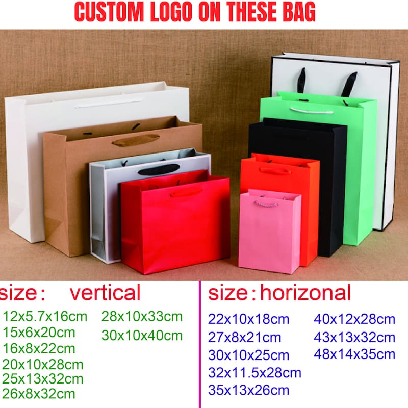 Personalized Paper Bags - Etsy