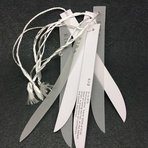 100 Butter Paper Swing Tag, Transparent Printing Hang Tag, Recycled Tag ...