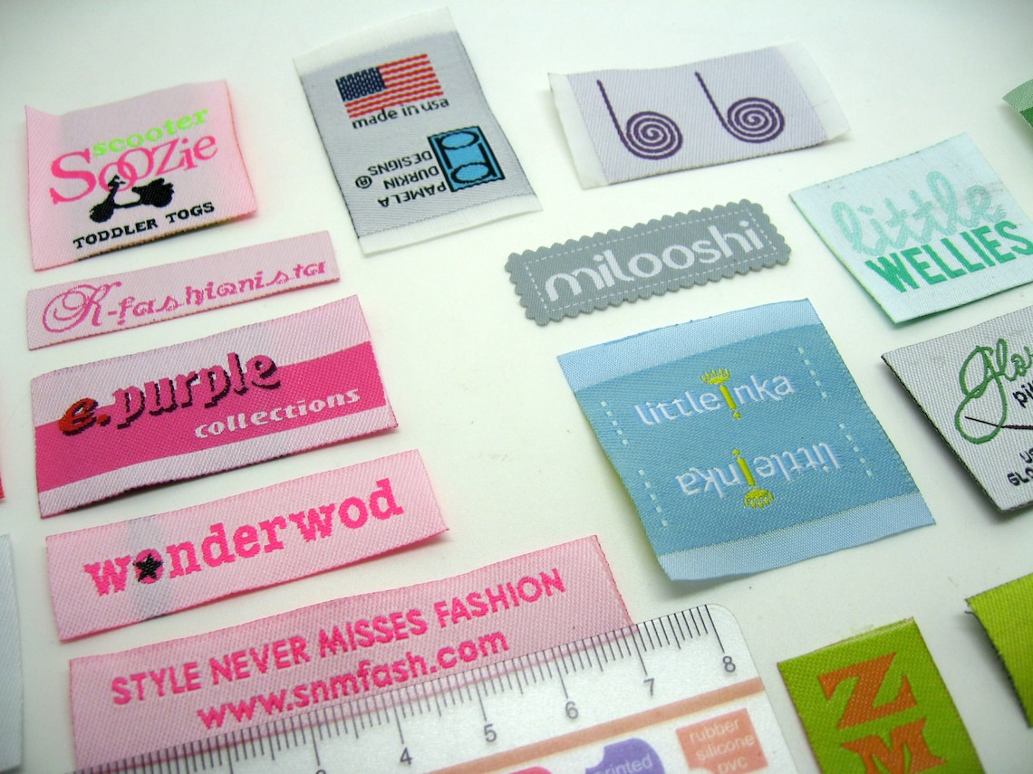 300 Sewing Labels Custom Woven Labels Custom Woven Labels - Etsy