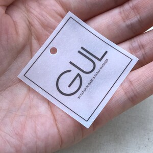 100 Butter Paper Swing Tag, Transparent Printing Hang Tag, Recycled Tag ...