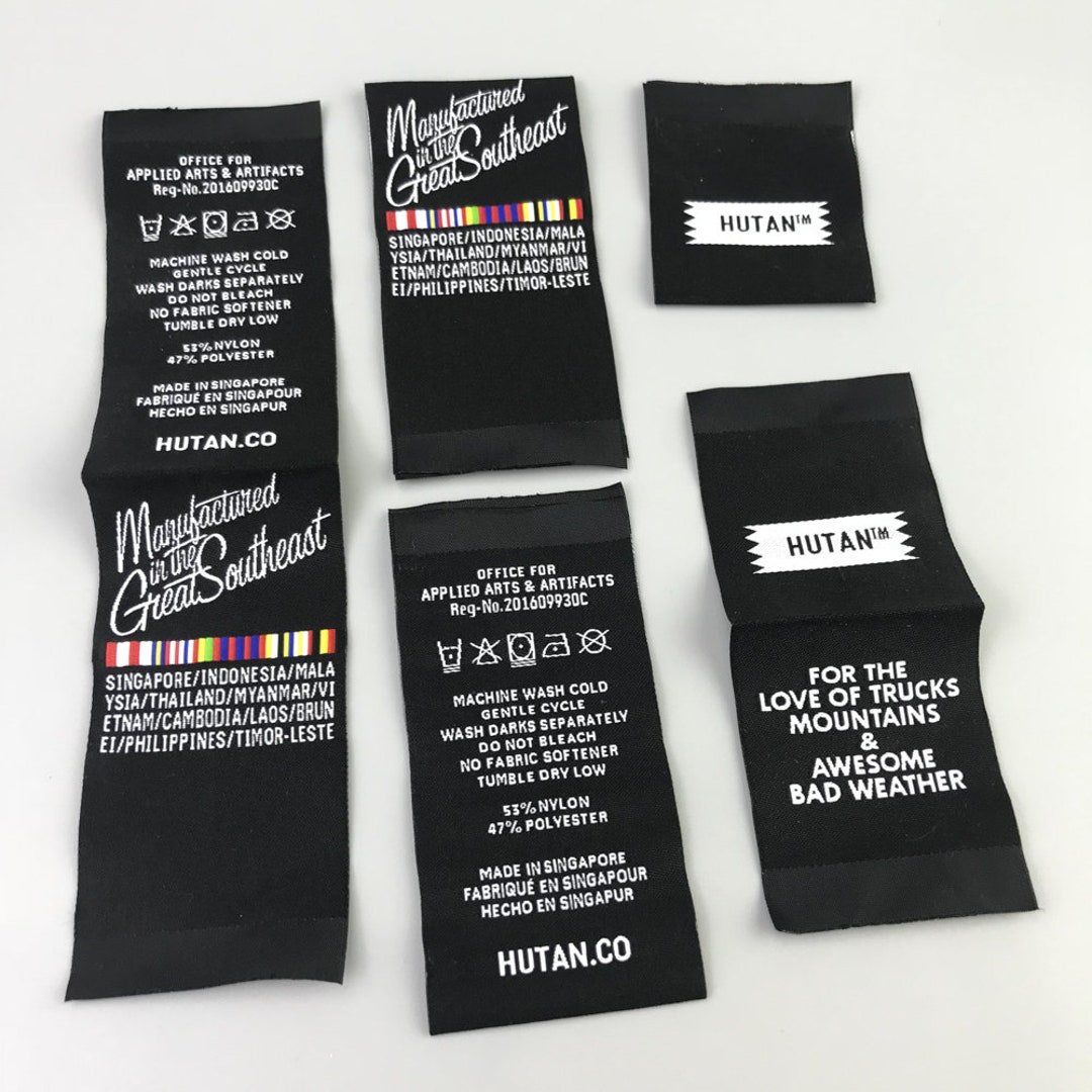 250 High Density Woven Label, Fold Label, No Fray Woven Label, Typecast ...