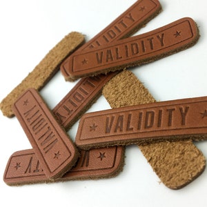 100 Genuine Leather Label, Real Leather Label, Custom Leather Labels - Etsy