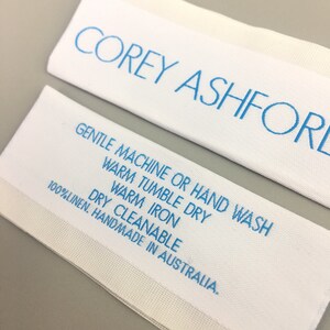 250 High Density Woven Label, Fold Label, No Fray Woven Label, Typecast ...