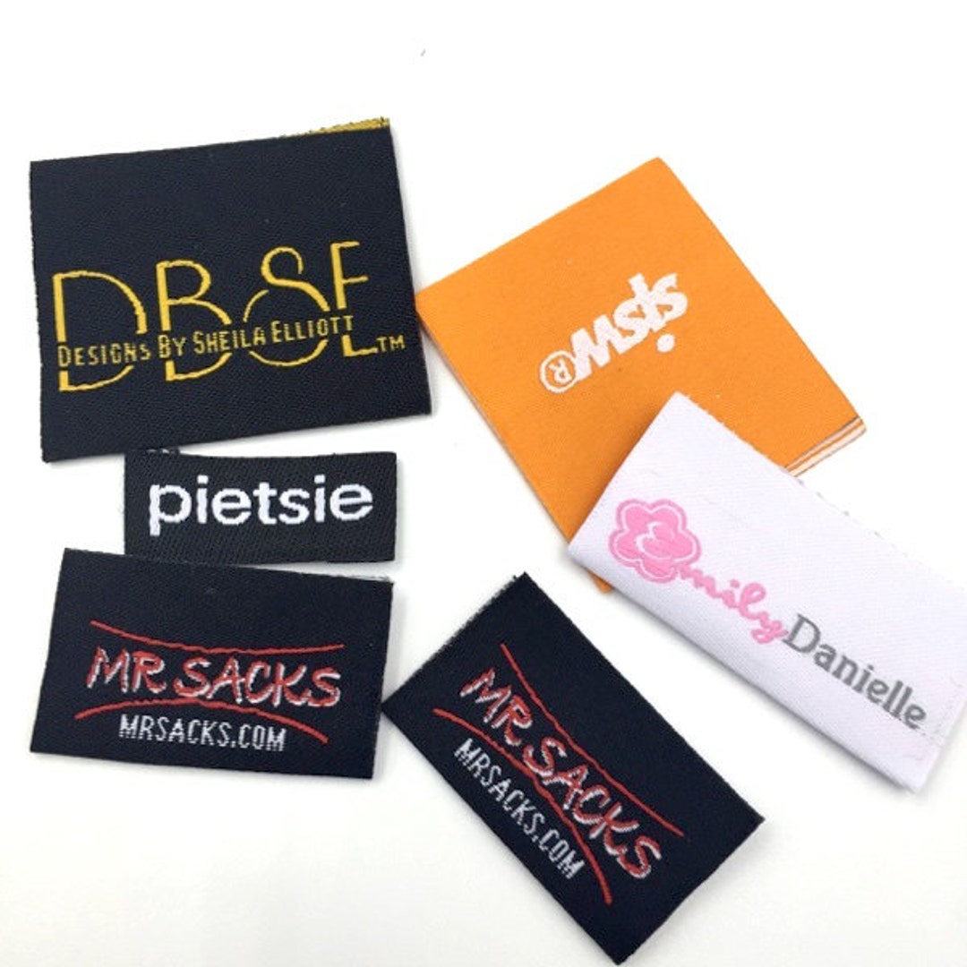 600 Clothing Labels, Hem Tags, Woven Labels, Sewing Labels, Custom ...
