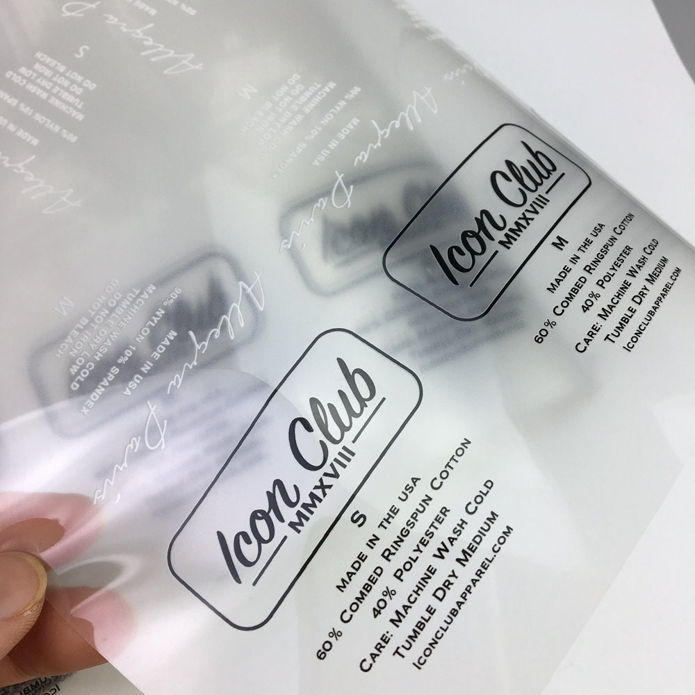 300 Heat Transfer Labels Heat Transfer Vinyl Iron on Labels | Etsy