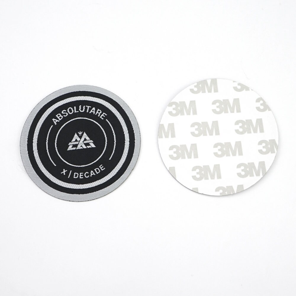 150 Customized Woven Patch, Sticker Backing Woven Patch, Die Cut Shape ...