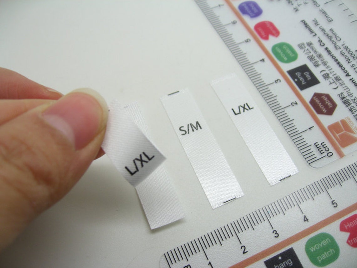 100 Cotton Size Labels Size Tabs Size Labels - Etsy