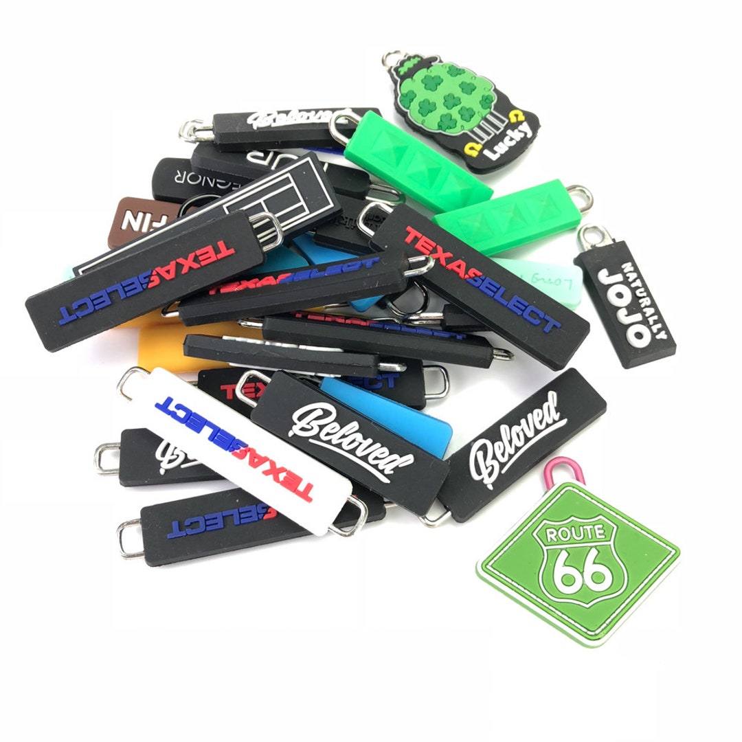 100 Zipper Pull Tab, Zipper Pull Cord, Custom Zipper Pull, Zipper Pull ...