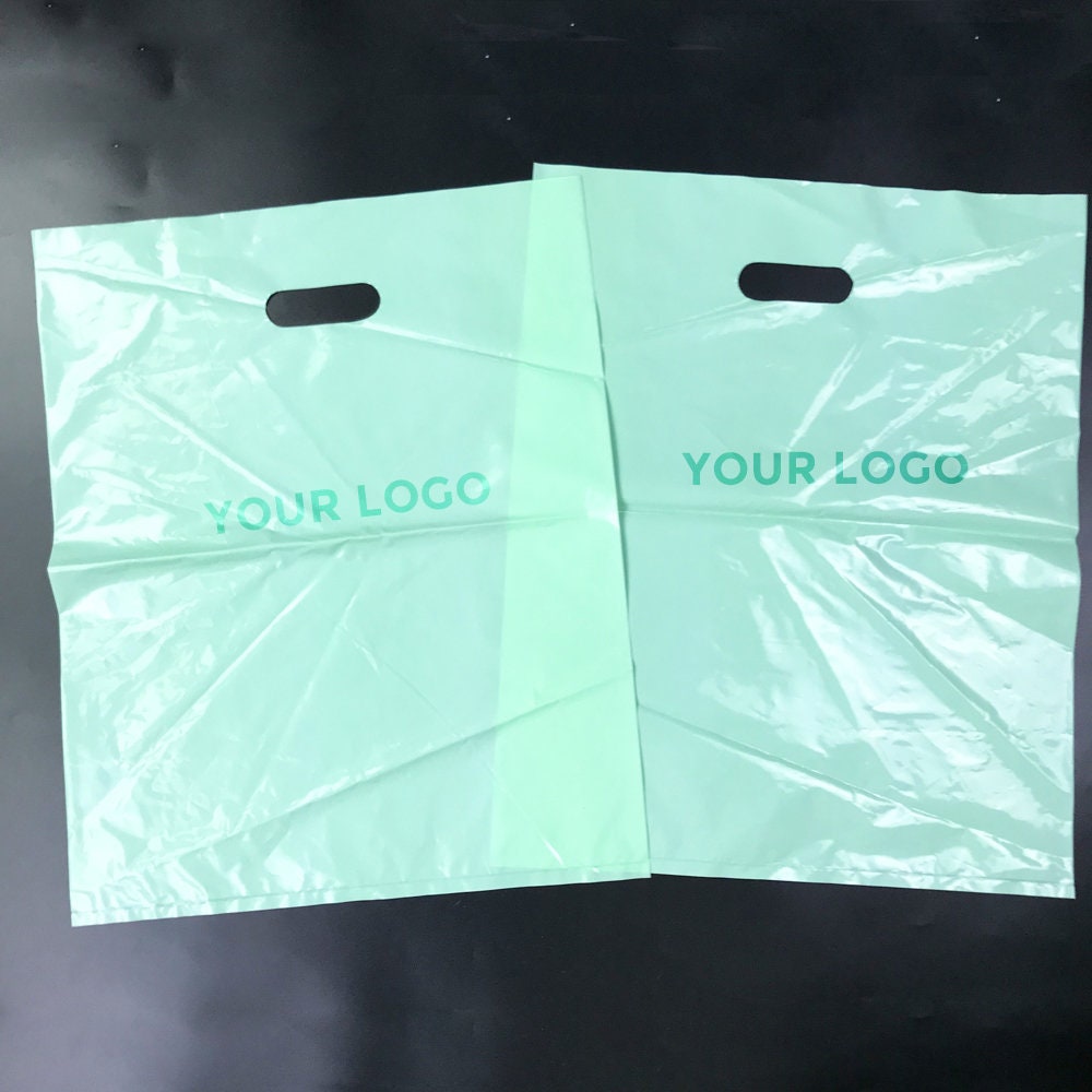 200 12x16 Custom Merchandise Bags, Plastic Shopping Bags, Shop Supplies ...