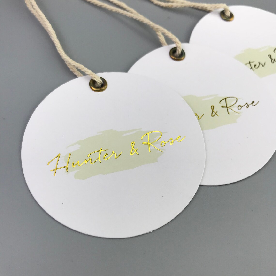 1000 Gold Foil Hang Tags, Clothing Hang Tags, Swing Tags, Custom Hang ...