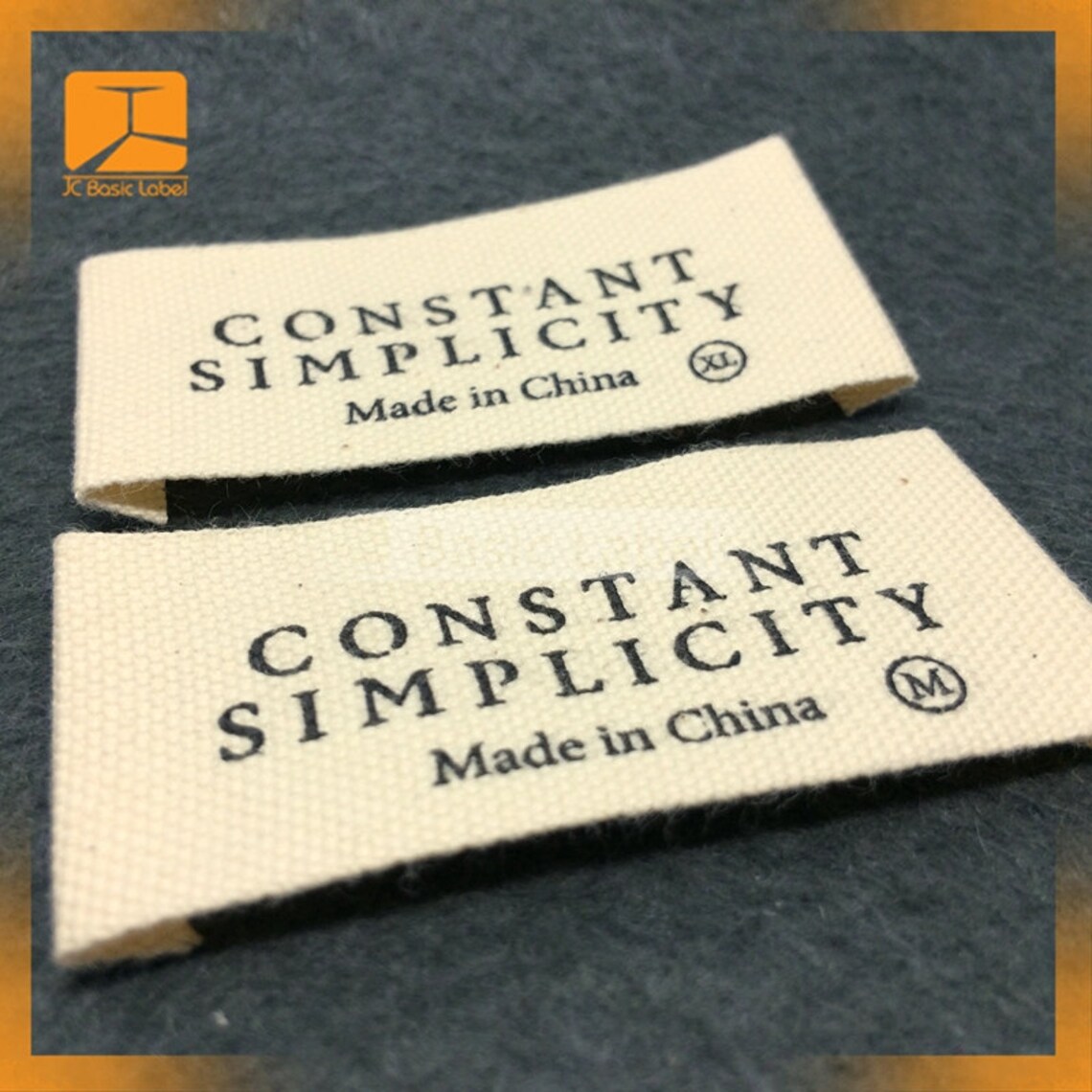 250 Cotton Labels Cotton Tags Fabric Label Printed Labels - Etsy